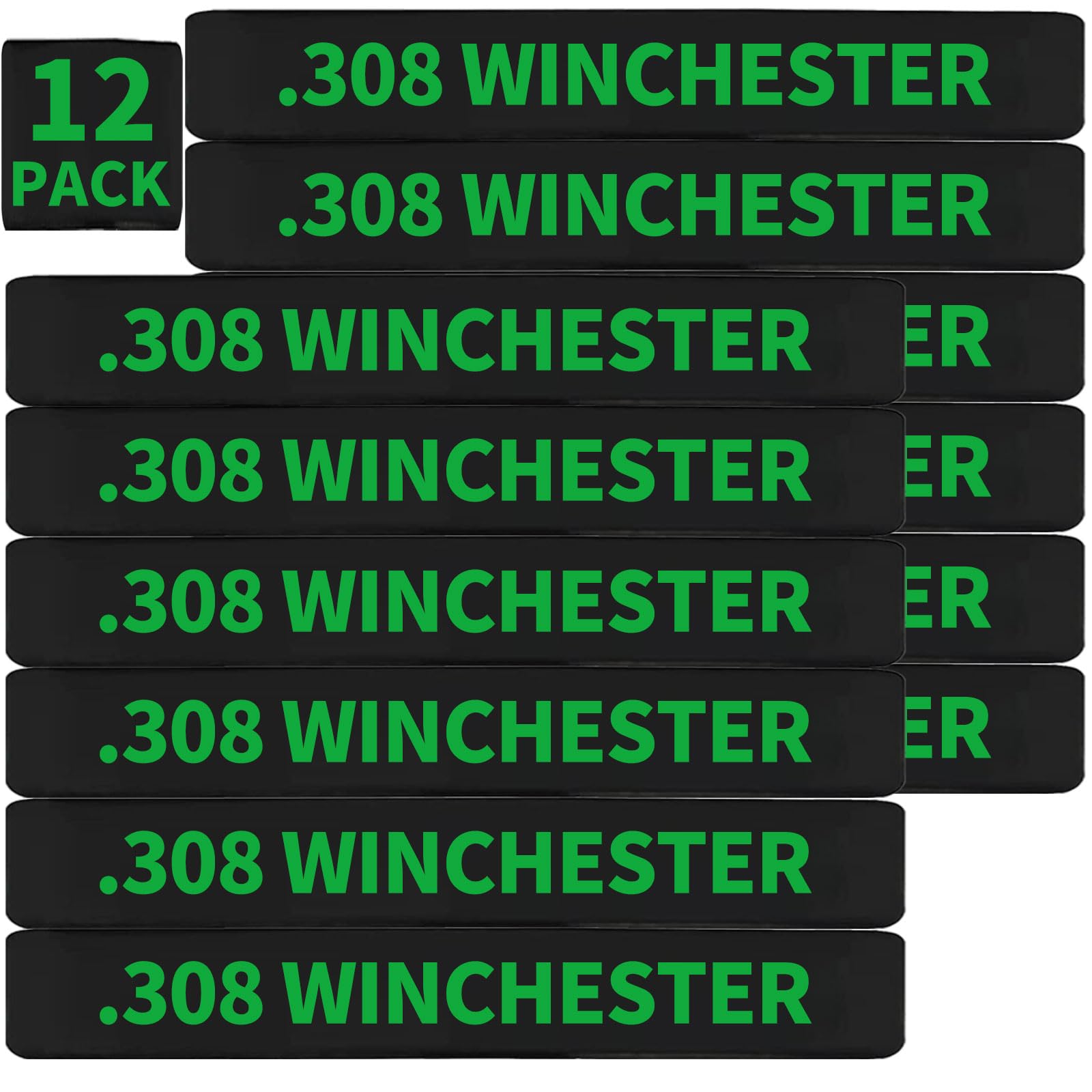 Amazon.com: 12 Pack Miaozhun .308 Winchester Magazine Marking Bands ...