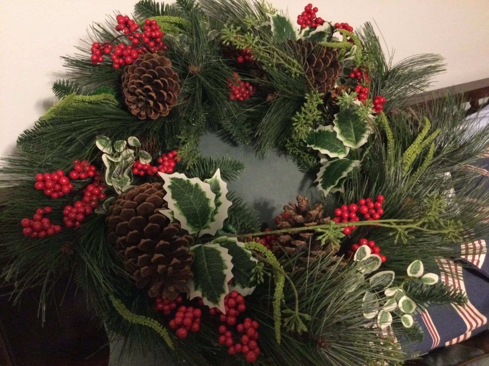 $8/mo - Finance 24 Inch Christmas Door Wreath,Outdoor Lighted Christmas ...