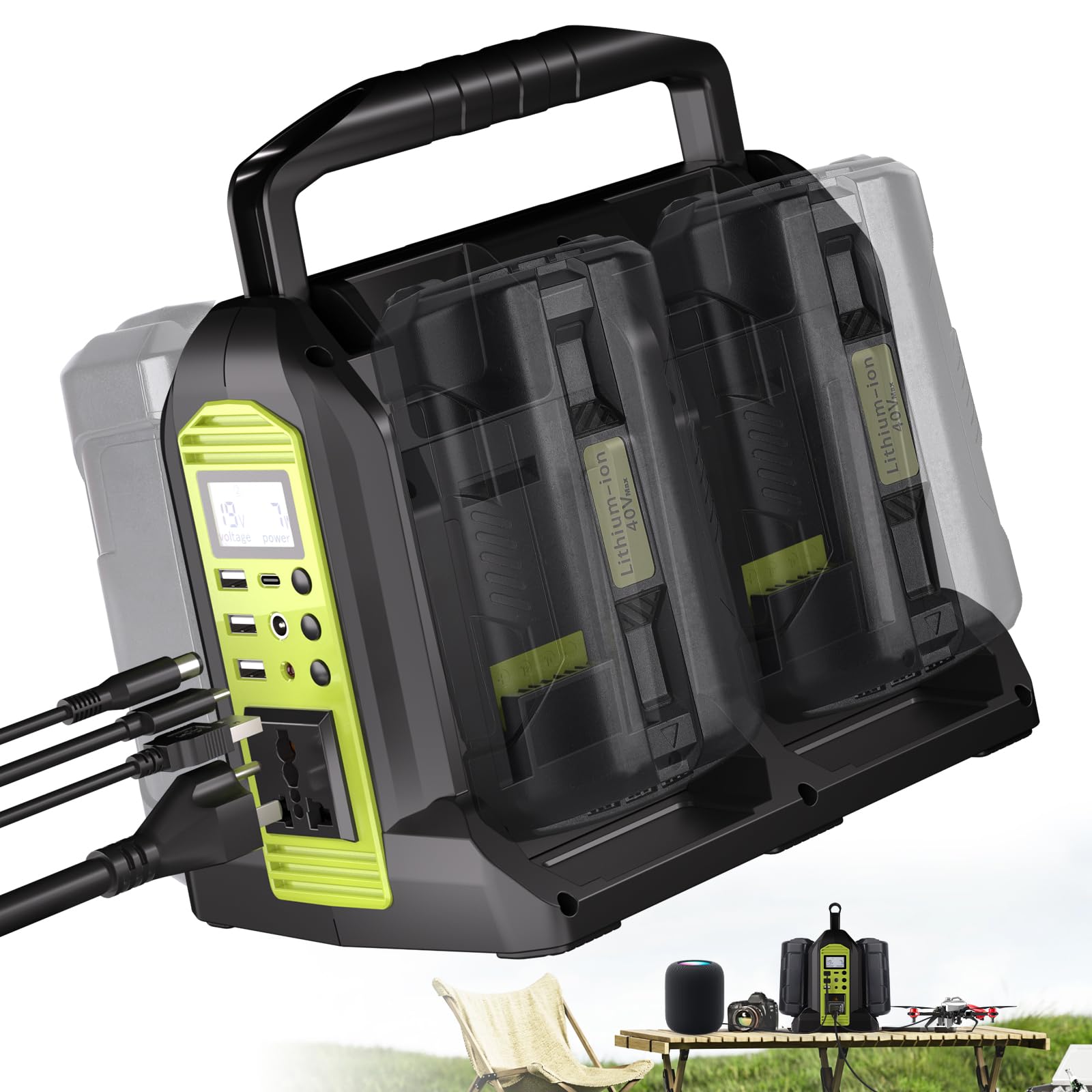 Snapklik.com : 350W Power Inverter 4 Port Pure Sine Wave Inverter For ...