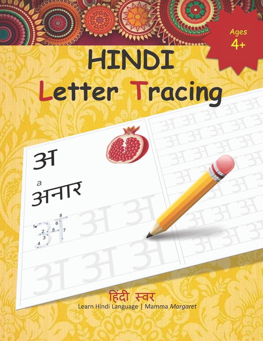 Buy HINDI Letter Tracing Learn To Write Hindi VOWLES By Tracing Hindi 