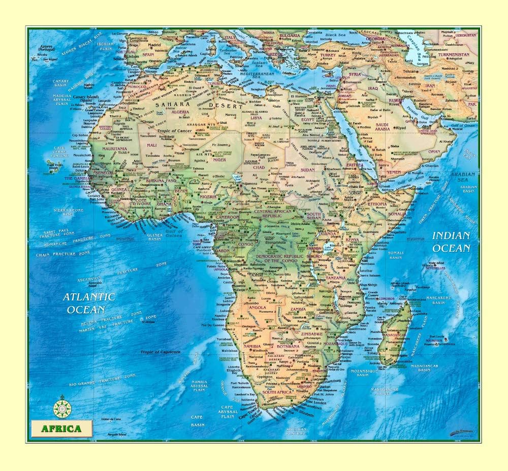 Africa Map Maps Of Africa A Map Of Colonial Africa Just Before The