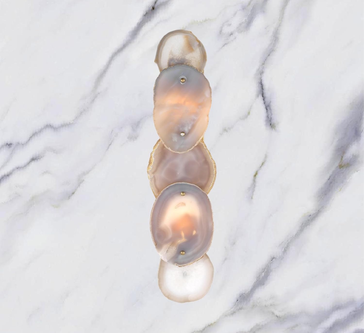 Natural Stone Lamp, Natural Agate Stone Sconce (26") - Amazon.com