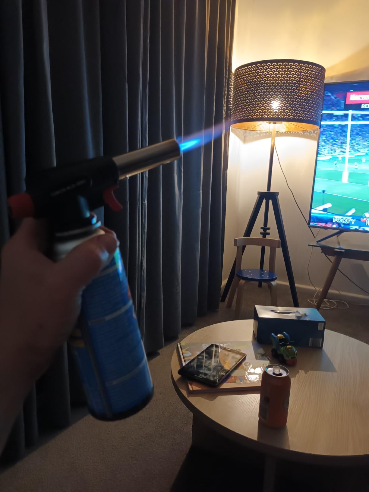 Gas Burner, Up To 1300°C/2500°F, Flame Adjustable Butane Blow Torch ...