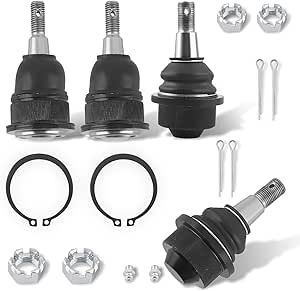 maXpeedingrods 4 Pcs K6693 K6696 Front Lower & Upper Ball Joints for ...