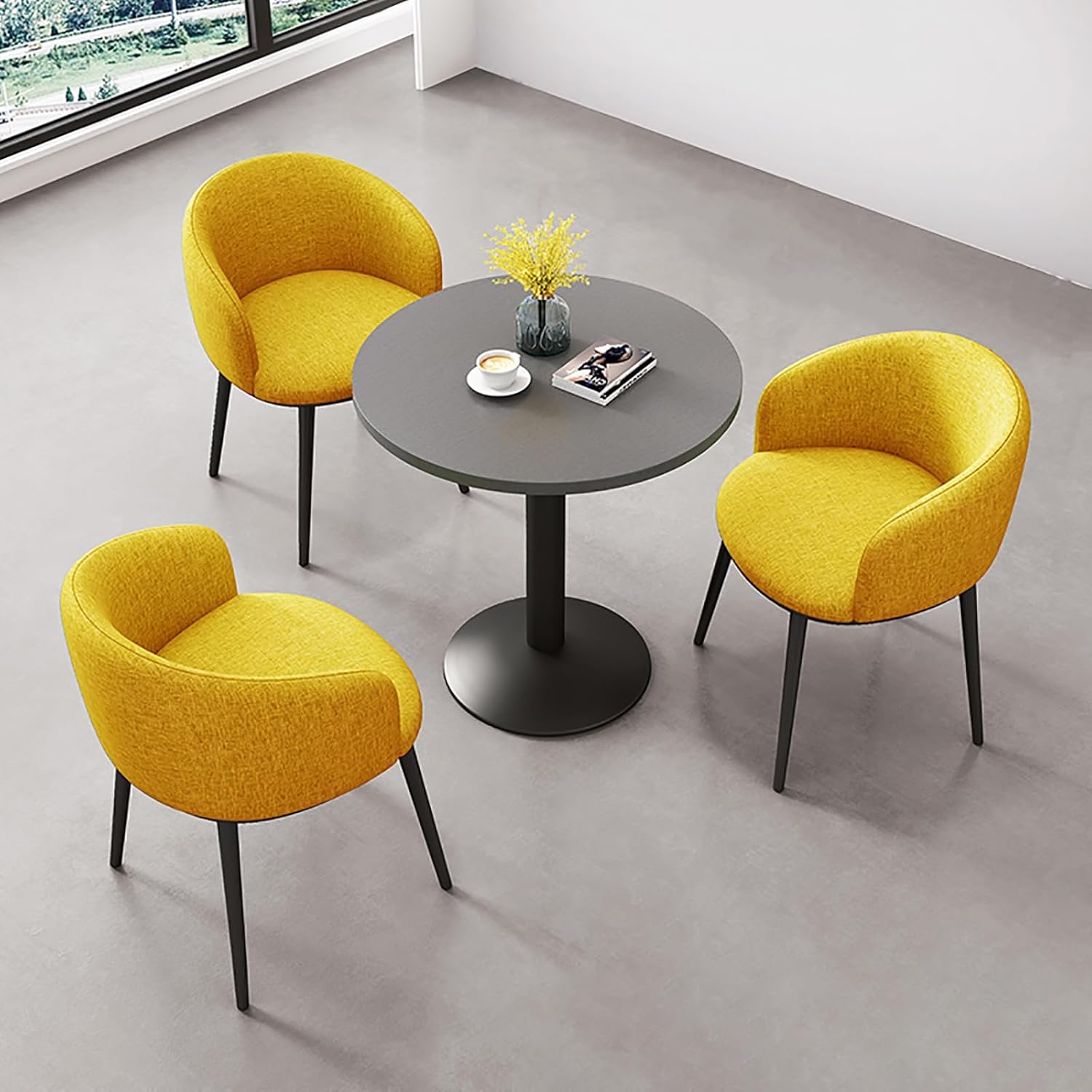 Amazon.co.jp: Leisure table and chair set, office business meeting ...