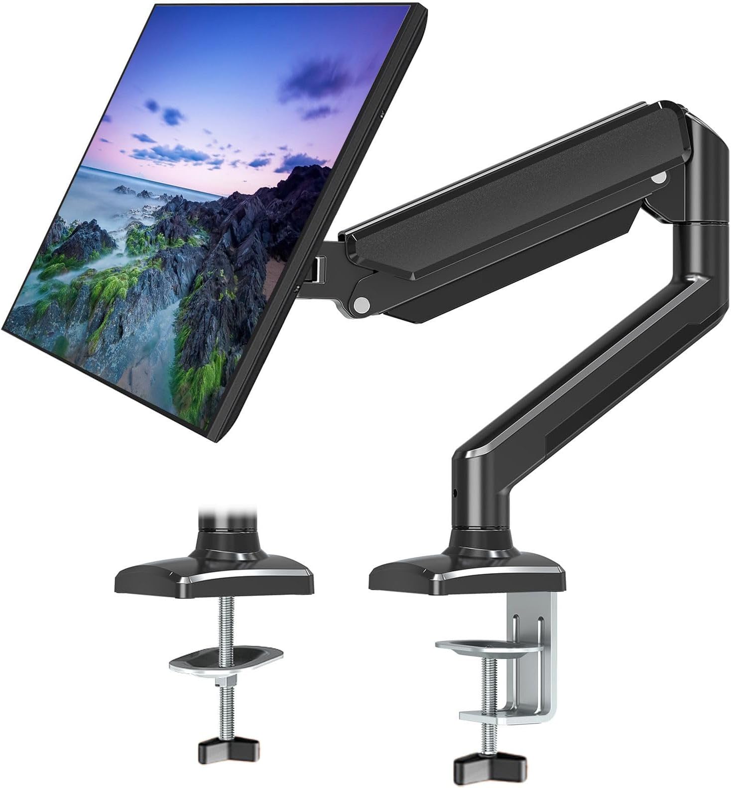 Monitor Arm HEYMIX VESA Mount Gas Spring Adjustable Computer Monitor ...