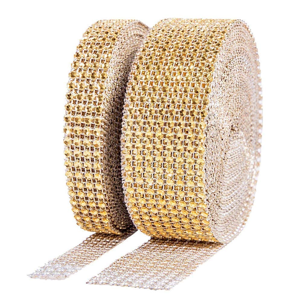 Snapklik.com : 4 Row & 8 Row 20 Yard Acrylic Rhinestone Dismond Ribbon ...