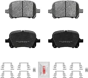Amazon.com: ACB ZONE Ceramic Brake Pads Front Set Disc w/Hardware Replacement for 1997-2001 ...