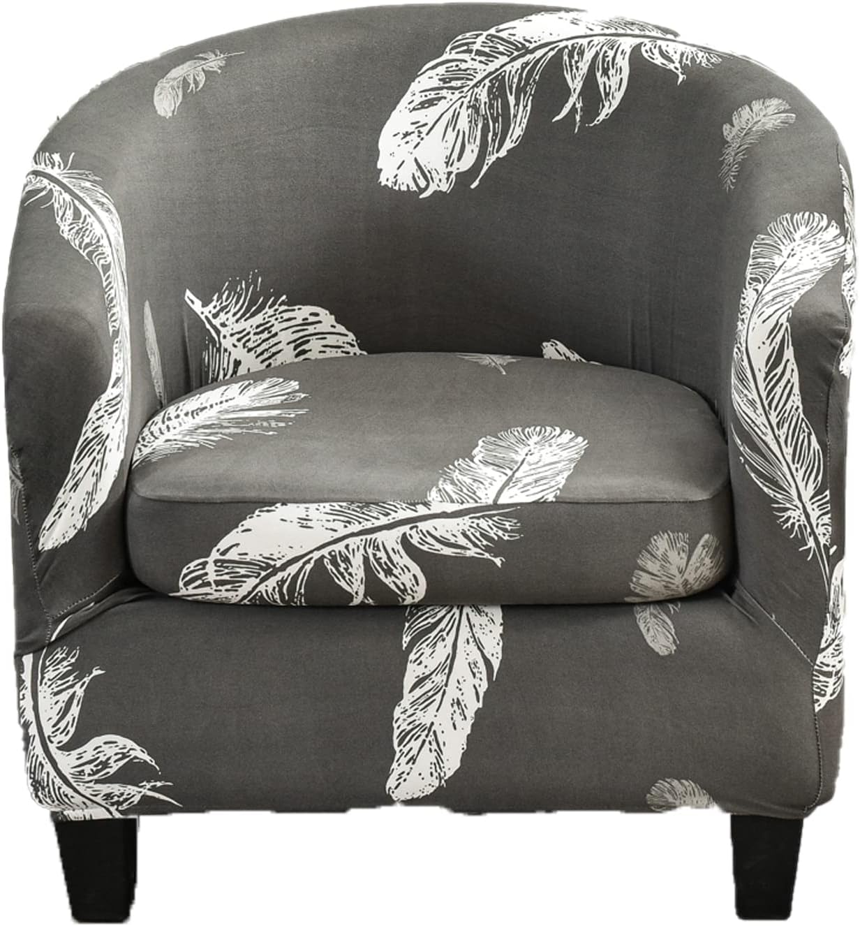 Club Chair Slipcover 2 Piece Elastic Printed Tub Chair Covers for ...
