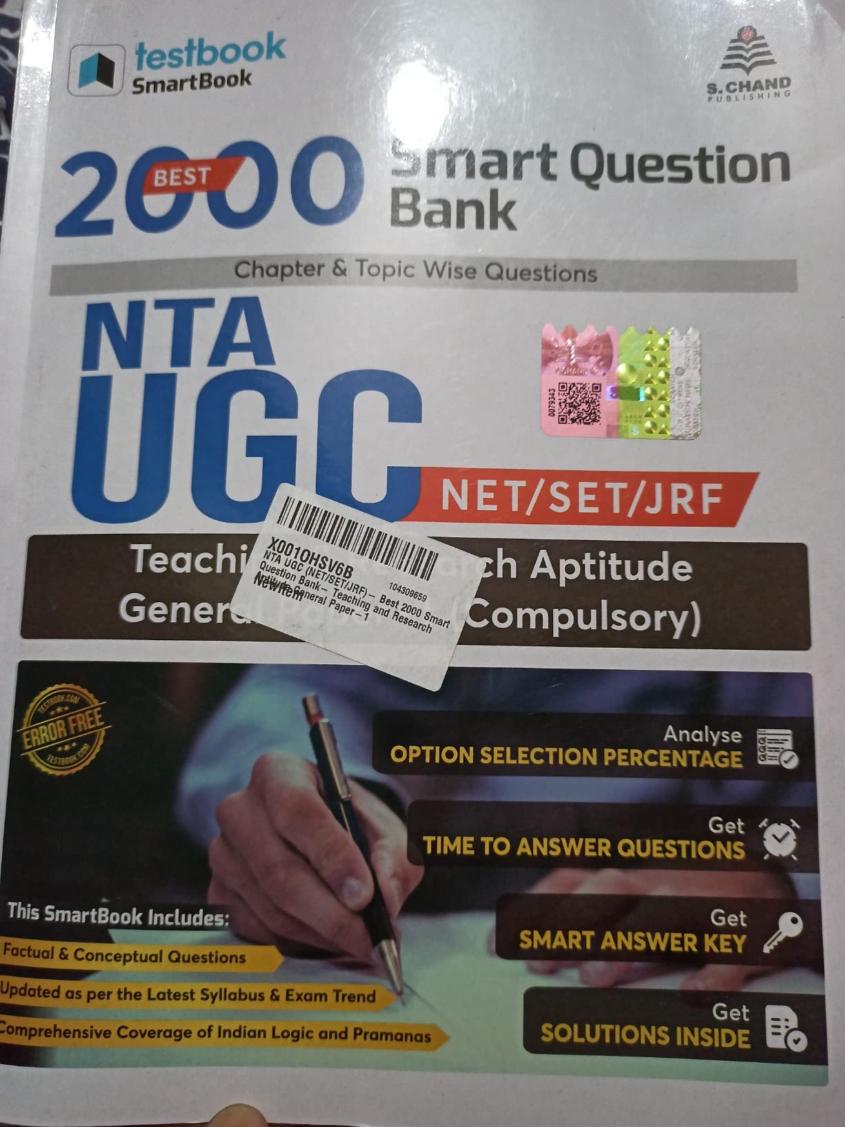 Buy NTA UGC (NET/SET/JRF)- Best 2000 Smart Question Bank- Teaching and ...