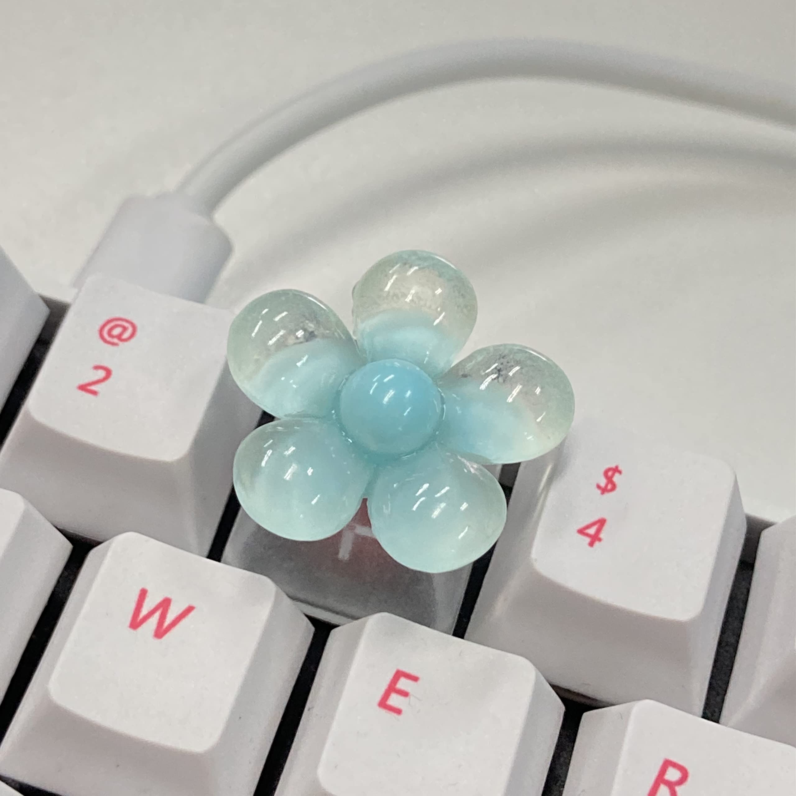 Snapklik.com : FKZ Cute Flower-Shape Keycap,Custom 3D Handmade Artisan ...