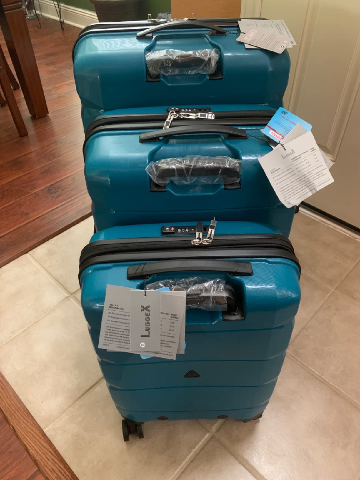 $38/mo - Finance LUGGEX Expandable Carry On Luggage Sets 4 Piece - PP ...