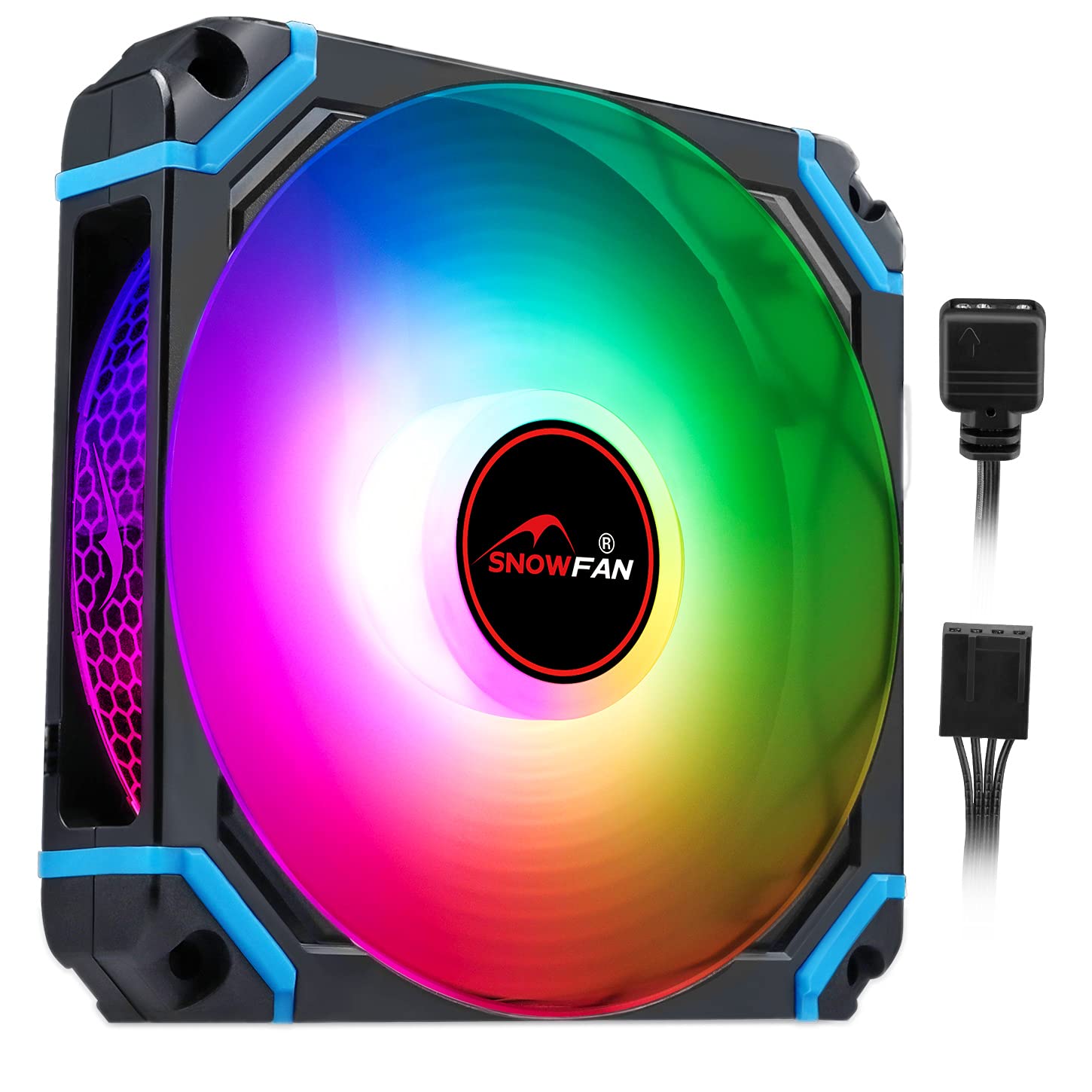 Buy SNOWFAN ARGB Fans,120mm Case Fan,Addressable RGB High Performance ...