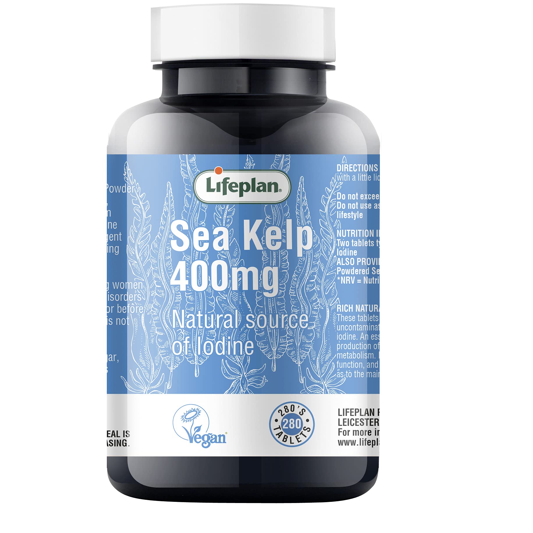 Lifeplan Minerals Sea Kelp Supplement 400mg Tablets For Normal ...