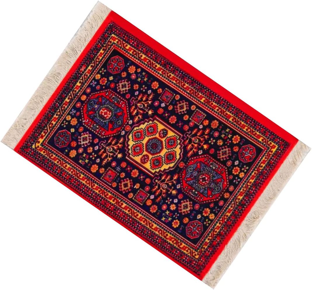 Amazon.com: Persian Style Carpet Mouse Pad – Vintage Miniature Bohemian ...