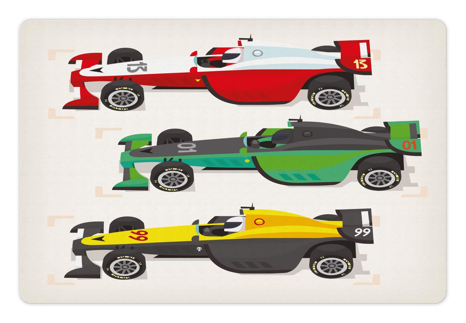Fast Race Car Cartoon
