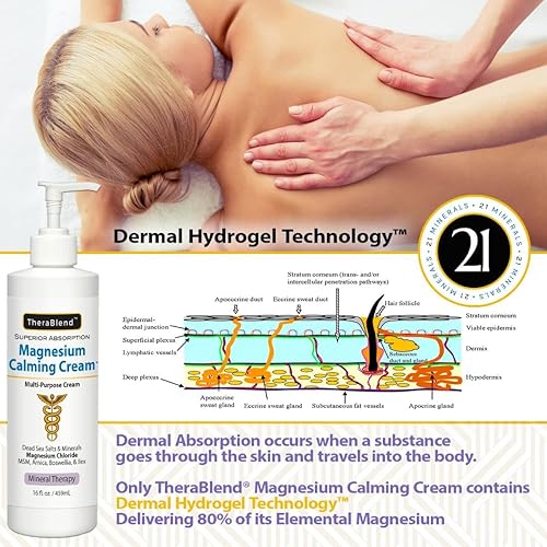 Crema calmante de magnesio (4 oz) | Compra online en Yaxa Colombia