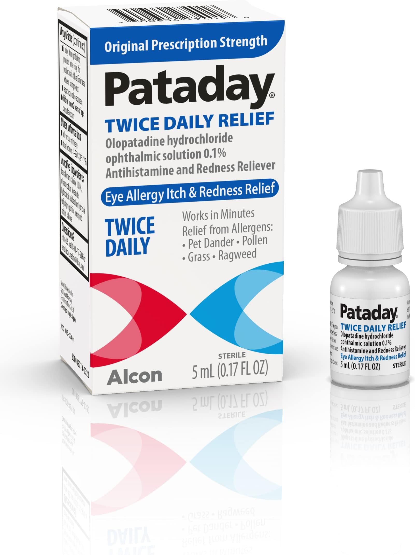 Amazon.com: Pataday Twice Daily Relief, 0.17 Fl Oz : Health & Household