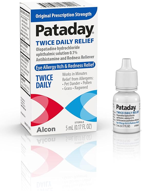 Amazon.com: Pataday Twice Daily Relief, 0.17 Fl Oz : Health & Household