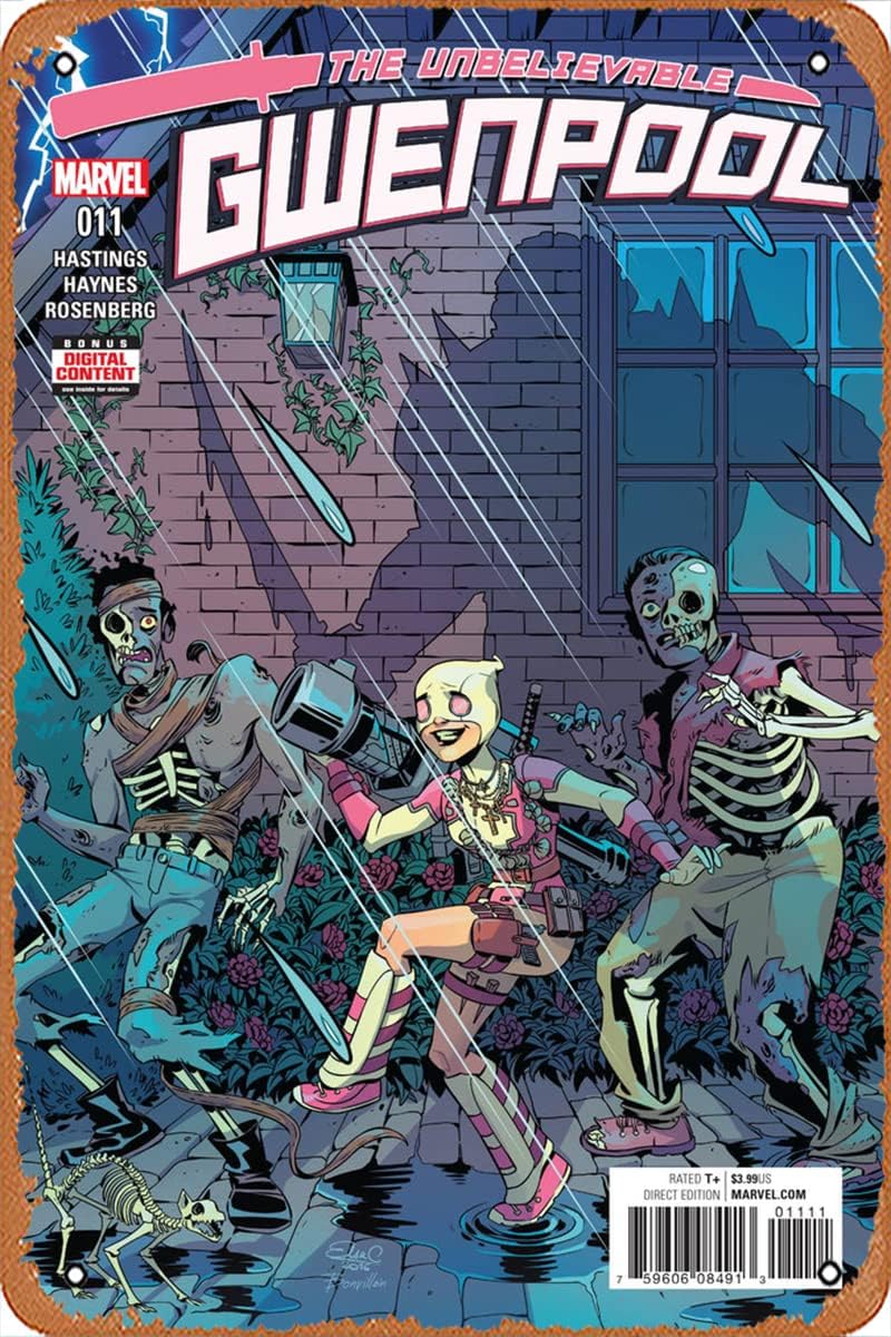 Amazon.com : AirBnk Retro comics characters Metal Sign - Unbelievable ...