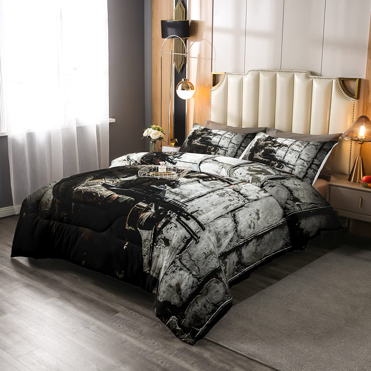 Amazon.com: American Soldier Comforter, Boys Teens Under Mission ...