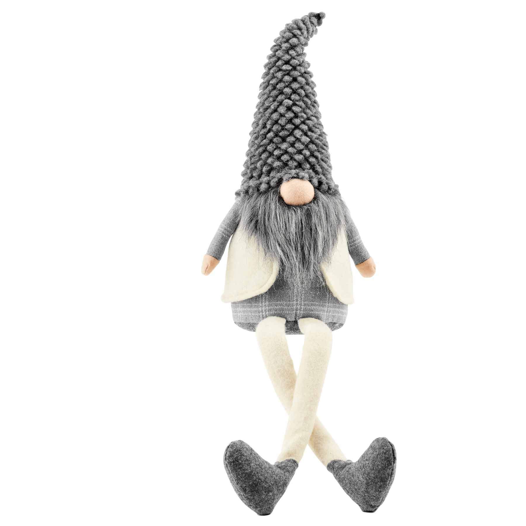 Amazon.com: Mud Pie LG Gray Deluxe Dangle GNOME, Large : Home & Kitchen