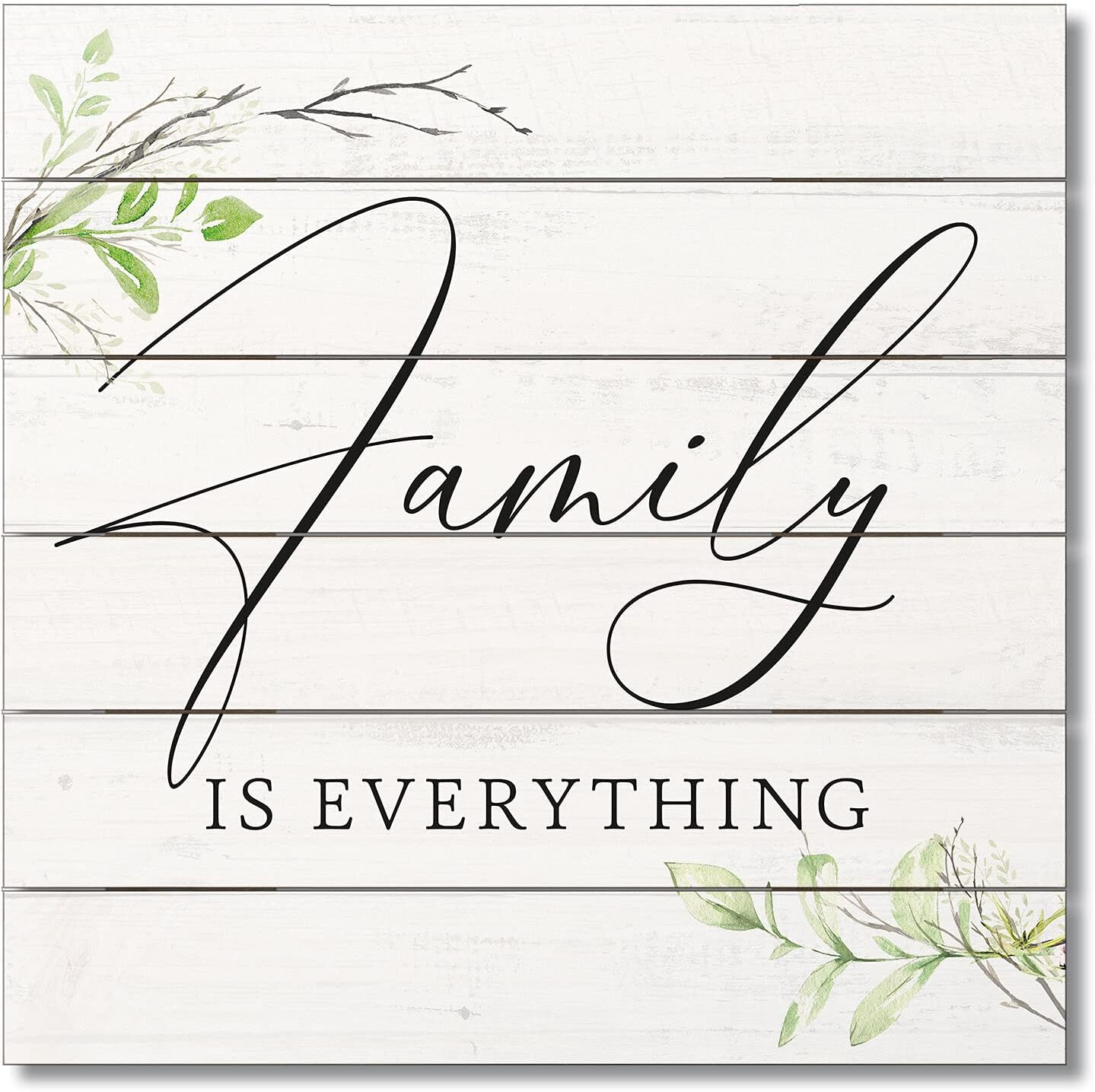 Amazon.com : Home Is Everything Slatted Tray Signs Wall Decor, Home ...