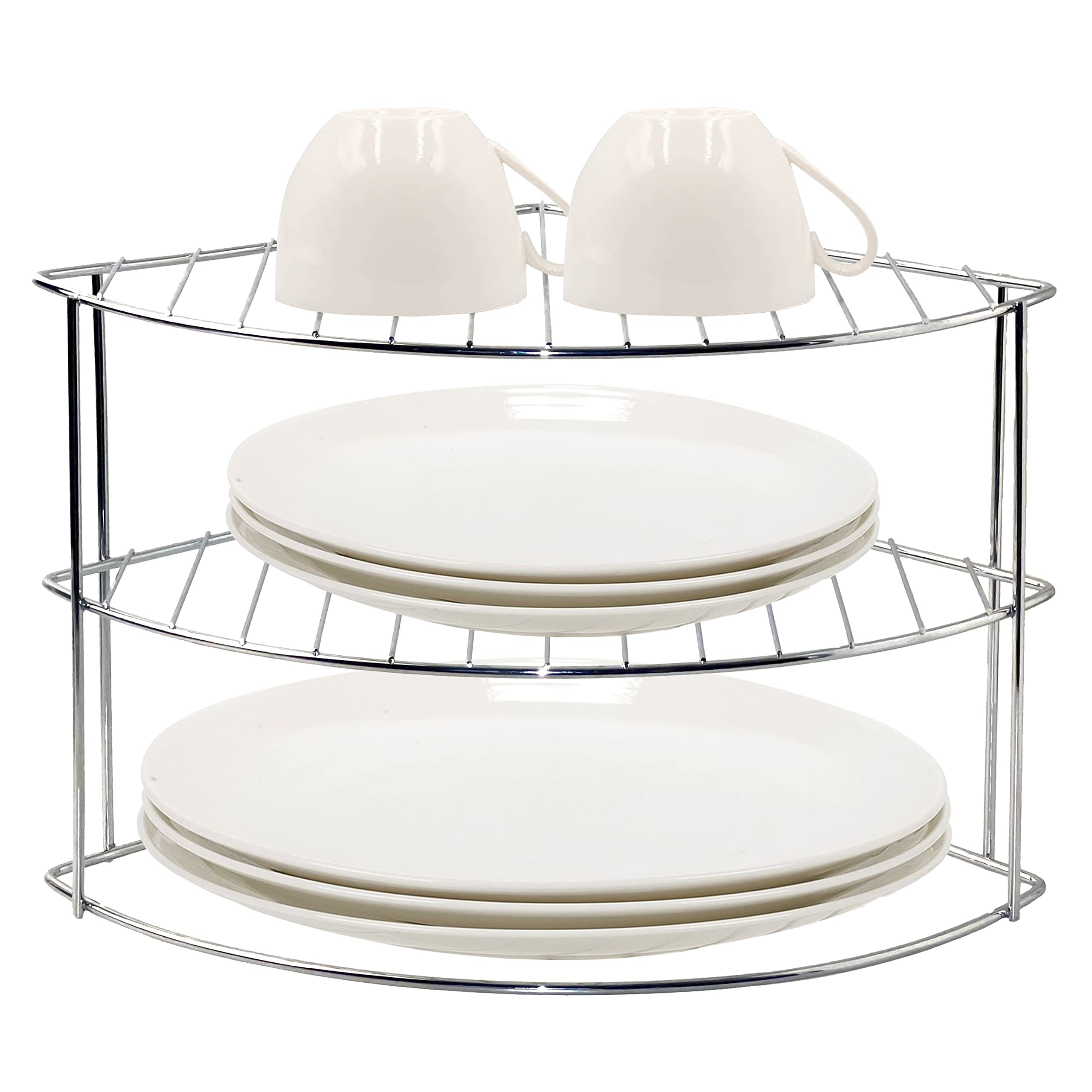 3-Tier Counter and Plate Organizer Maximize Space and Style in Your ...