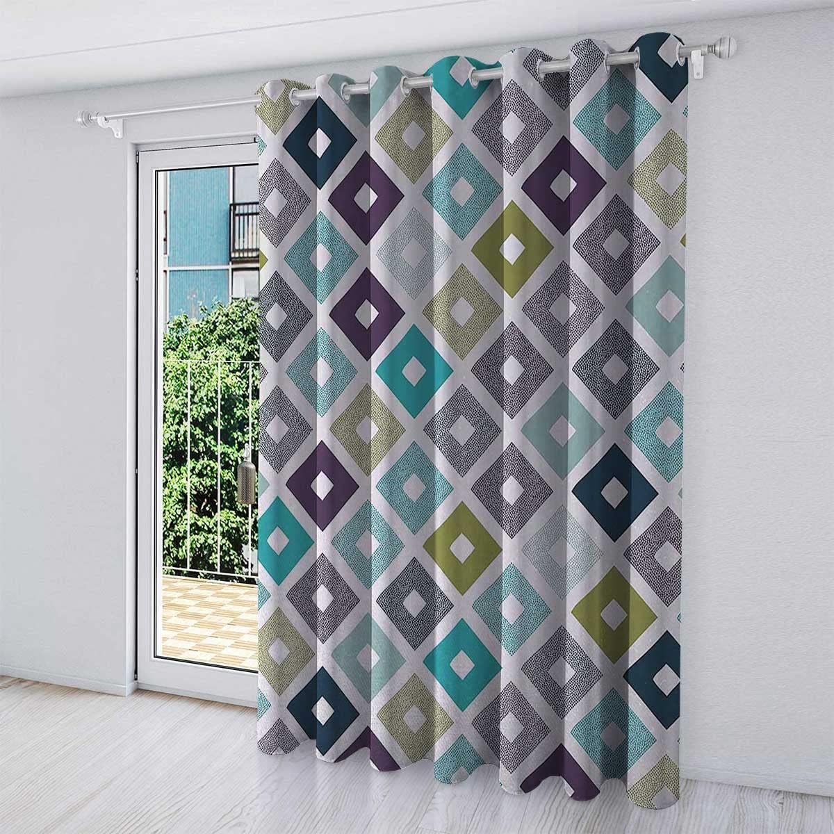 Amazon.com: Modern Patio Curtains Multi Color Drapes Sliding Glass Door ...