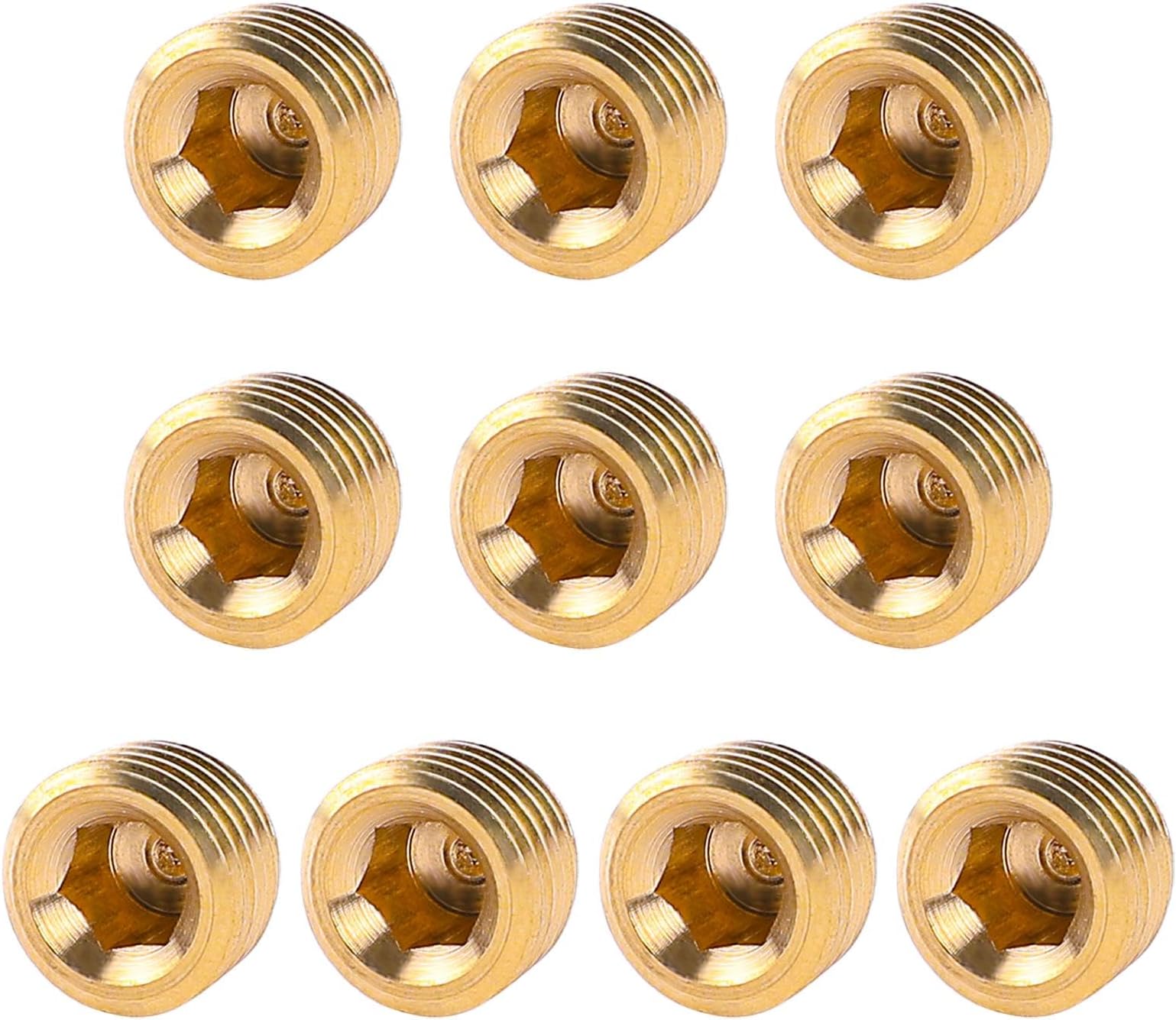 Amazon.com: Vis Brass Pipe Fitting, Cap, 1/4" NPT Female, Pack of 5 ...