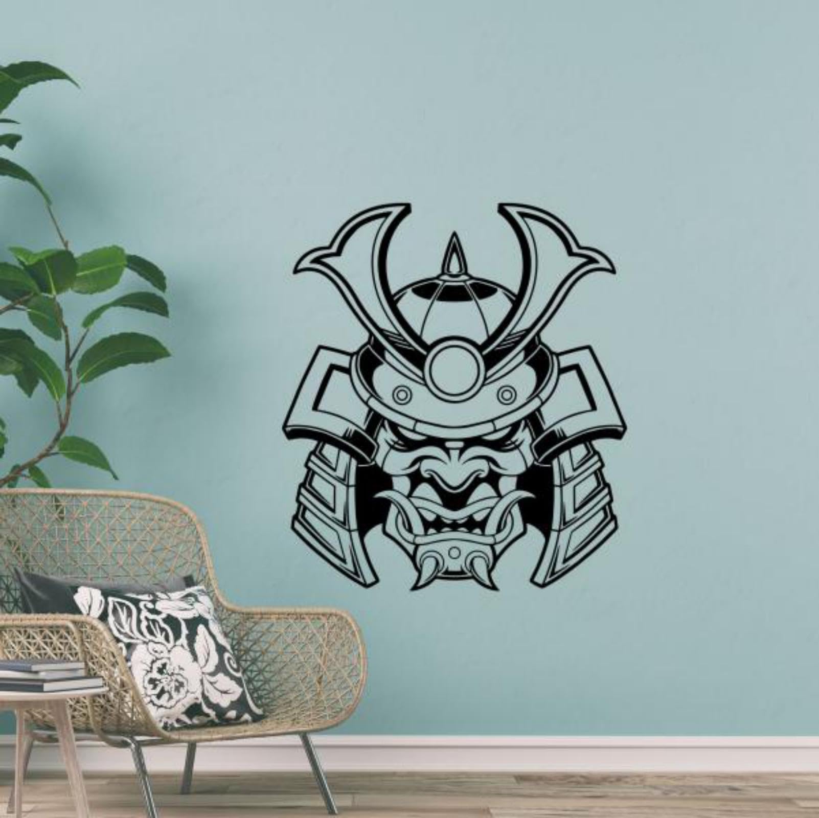 Samurai Mask Stencil