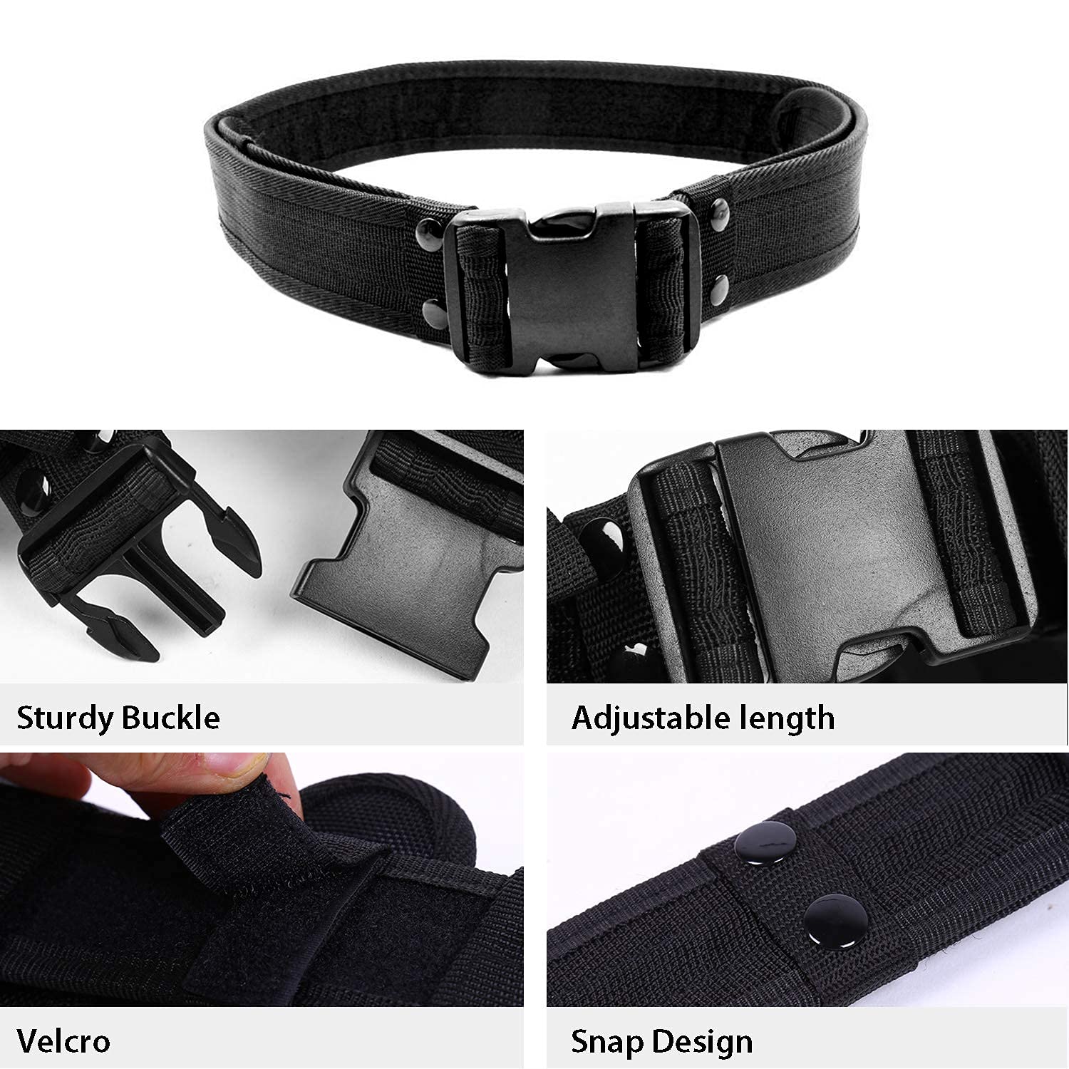 Buy Tactical Duty Belt, Tactical Waist Belt Set for Security Guard ...