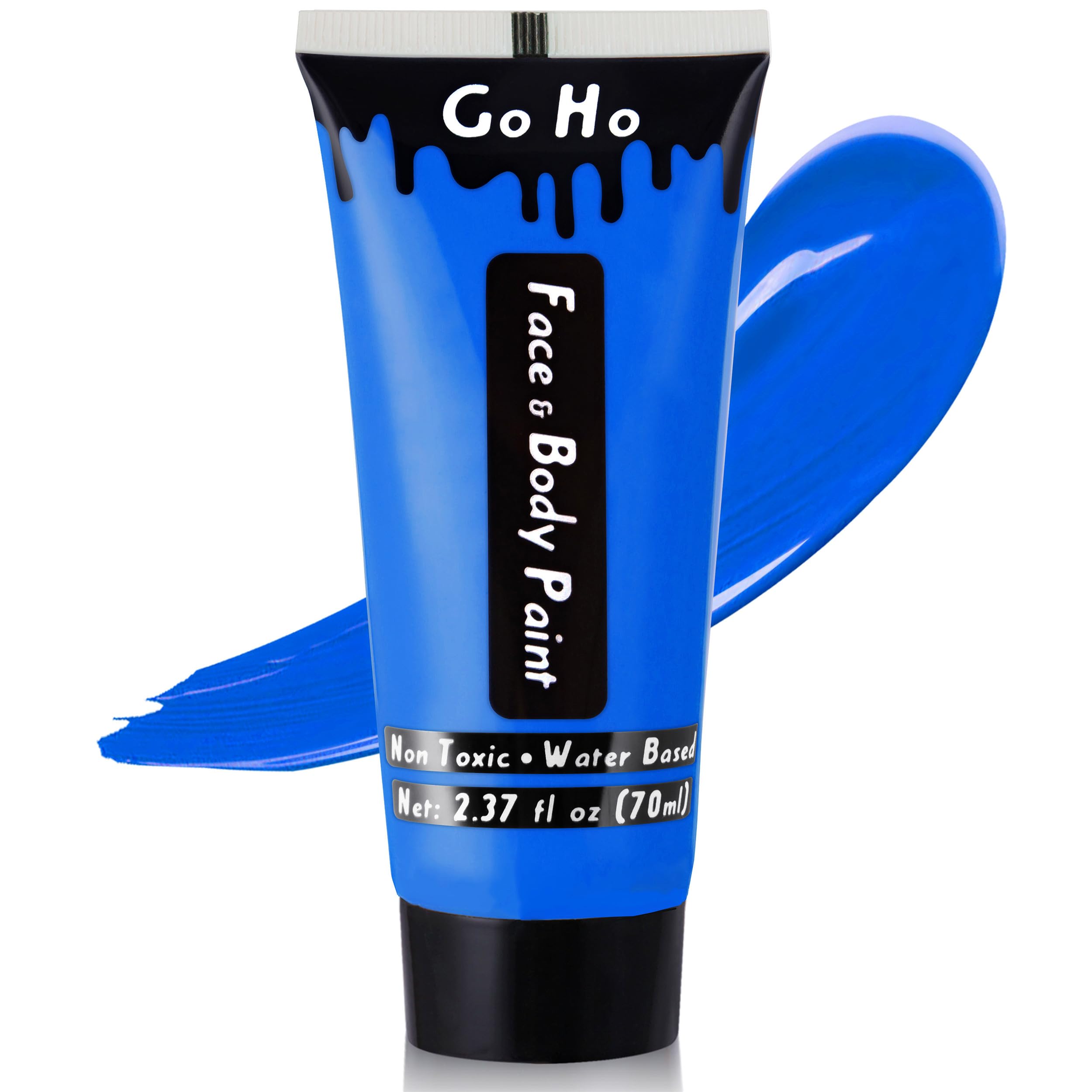 Amazon.com : Go Ho Royal Blue Face Body Paint Washable(2.37 oz),Water ...