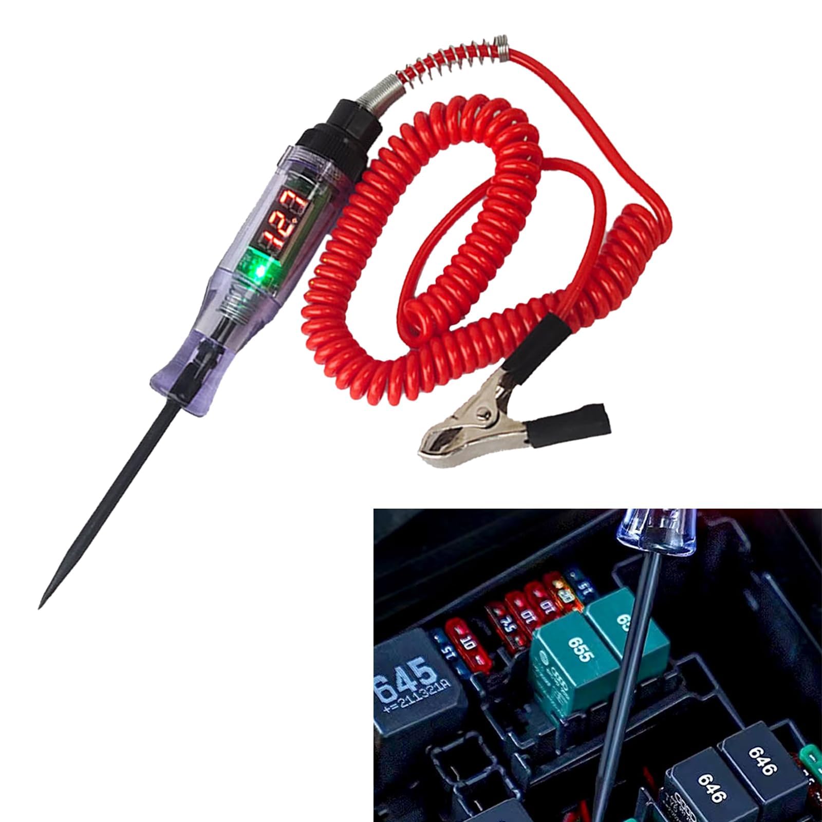 Power Probe BOAK Autootive Test Light,3-60V DC Bidirectional Voltage ...