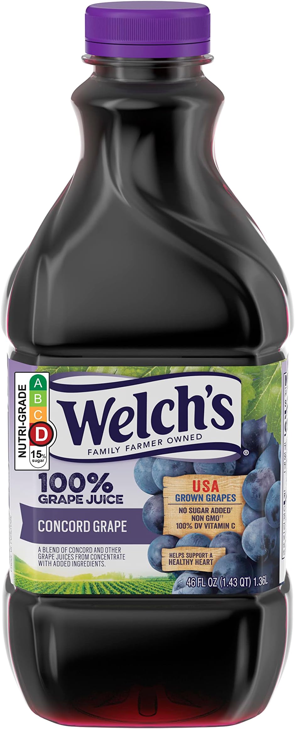 Amazon.com : Kedem 100% Pure Kosher Concord Grape Juice, 64oz Bottle ...