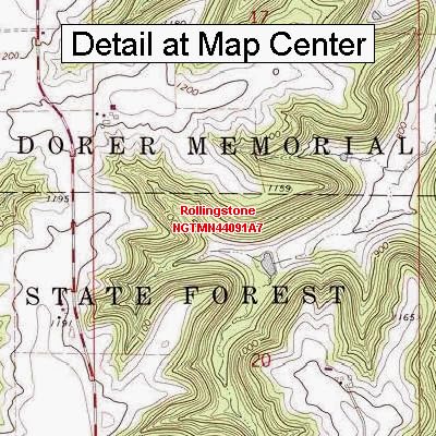 Amazon.com: USGS Topographic Quadrangle Map - Rollingstone, Minnesota ...