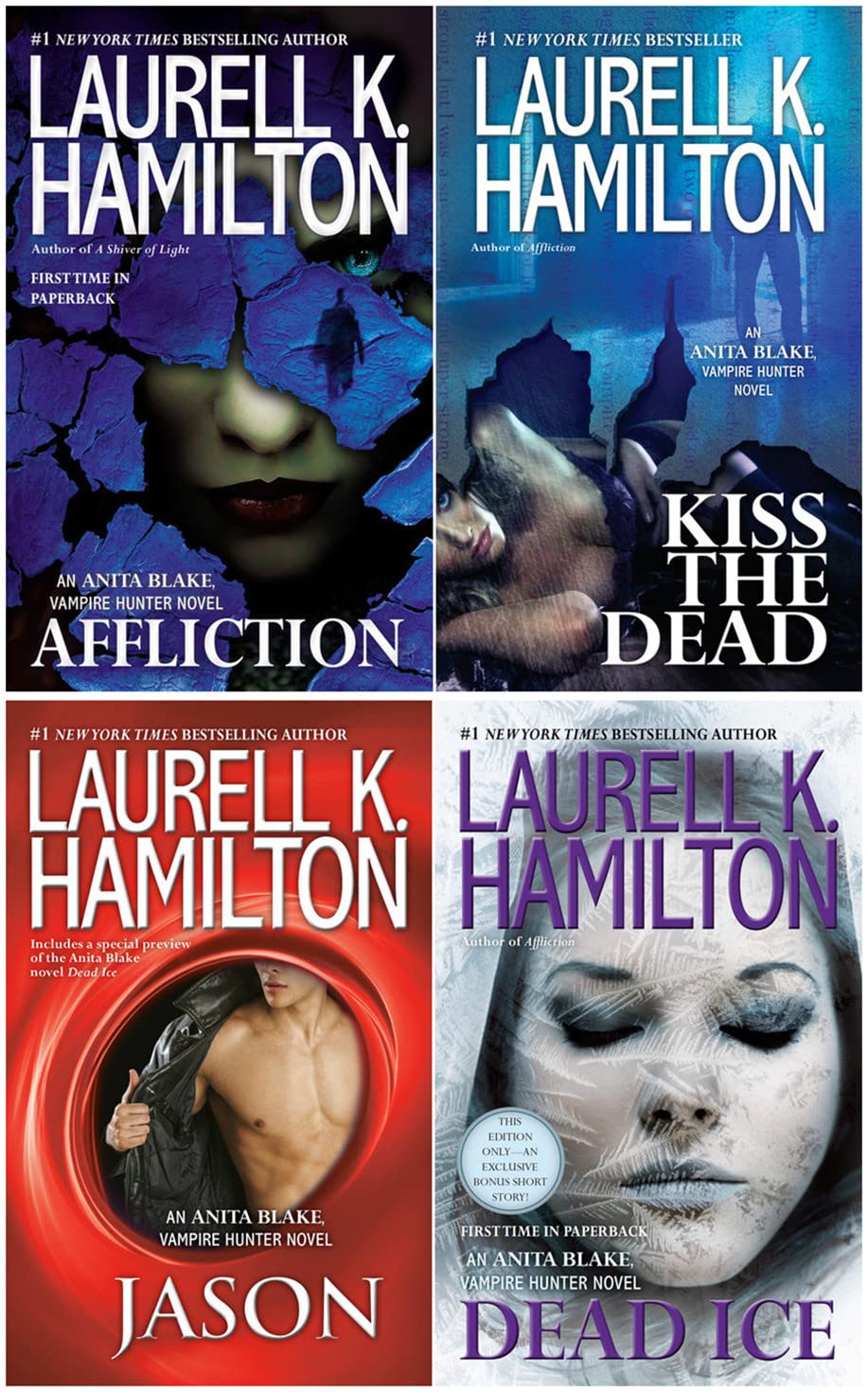 Anita Blake Vampire Hunter Series 4 Books Set (#21 - #24): Affliction ...