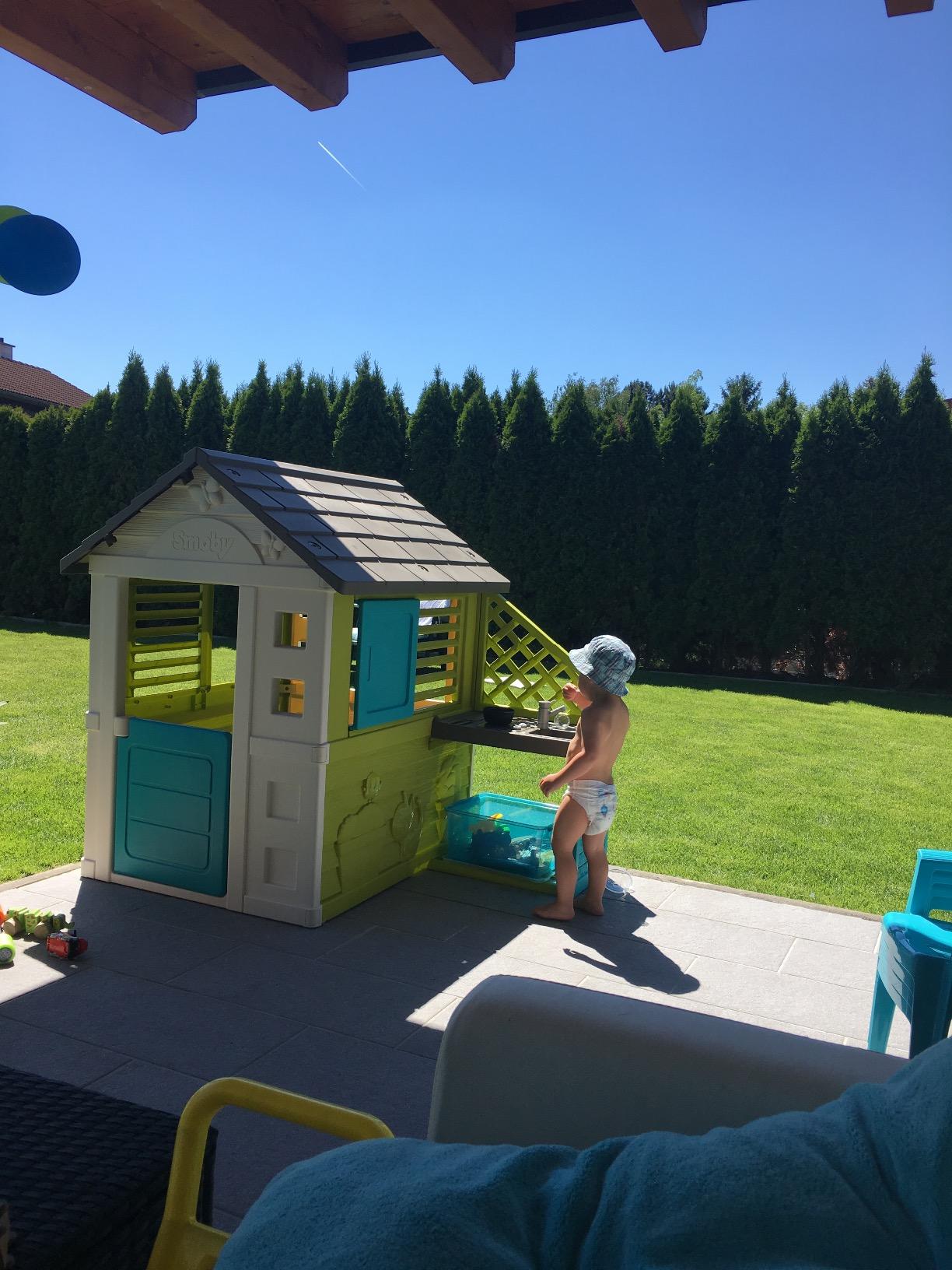 Smoby 810702 - Natur Haus mit Sommerküche: Amazon.de: Spielzeug