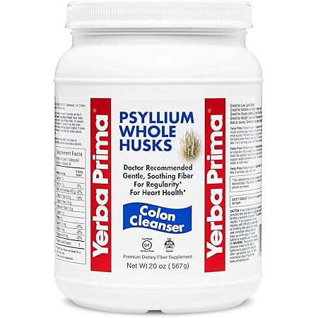 Amazon.com: Yerba Prima Organic Psyllium Whole Husks Colon Cleanser ...