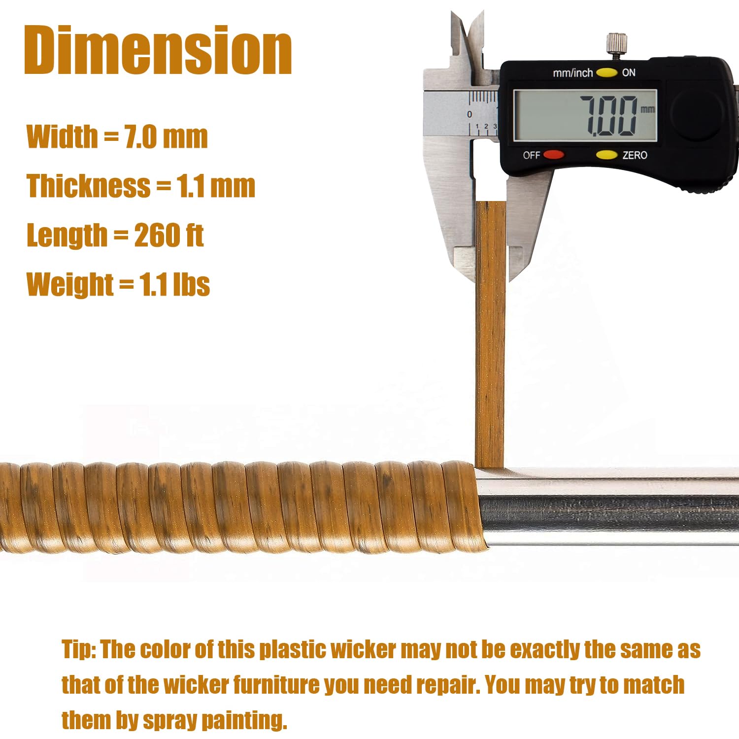 Snapklik.com : Laphivieh 260 Ft Wicker Repair Supplies, Wicker Repair ...