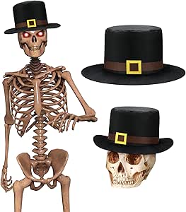 Amazon.com : Geyoga 12 ft Skeleton Accessories 12 ft Skeleton Pilgrim ...
