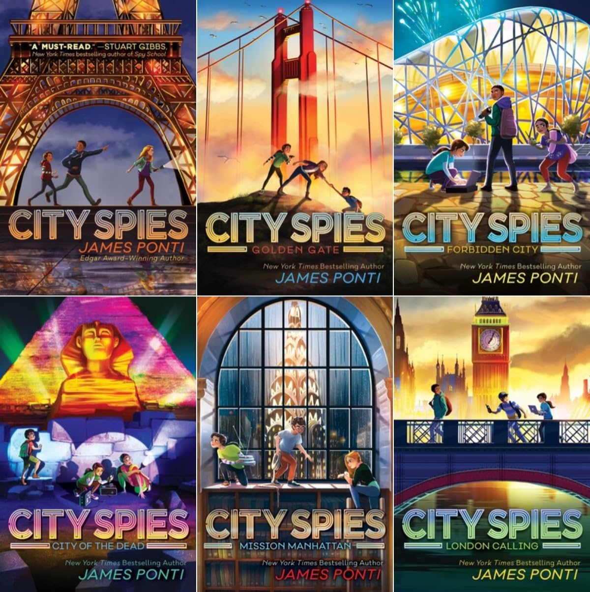 City Spies Series Hardcover Edition 6-Book Collection Set - City Spies ...