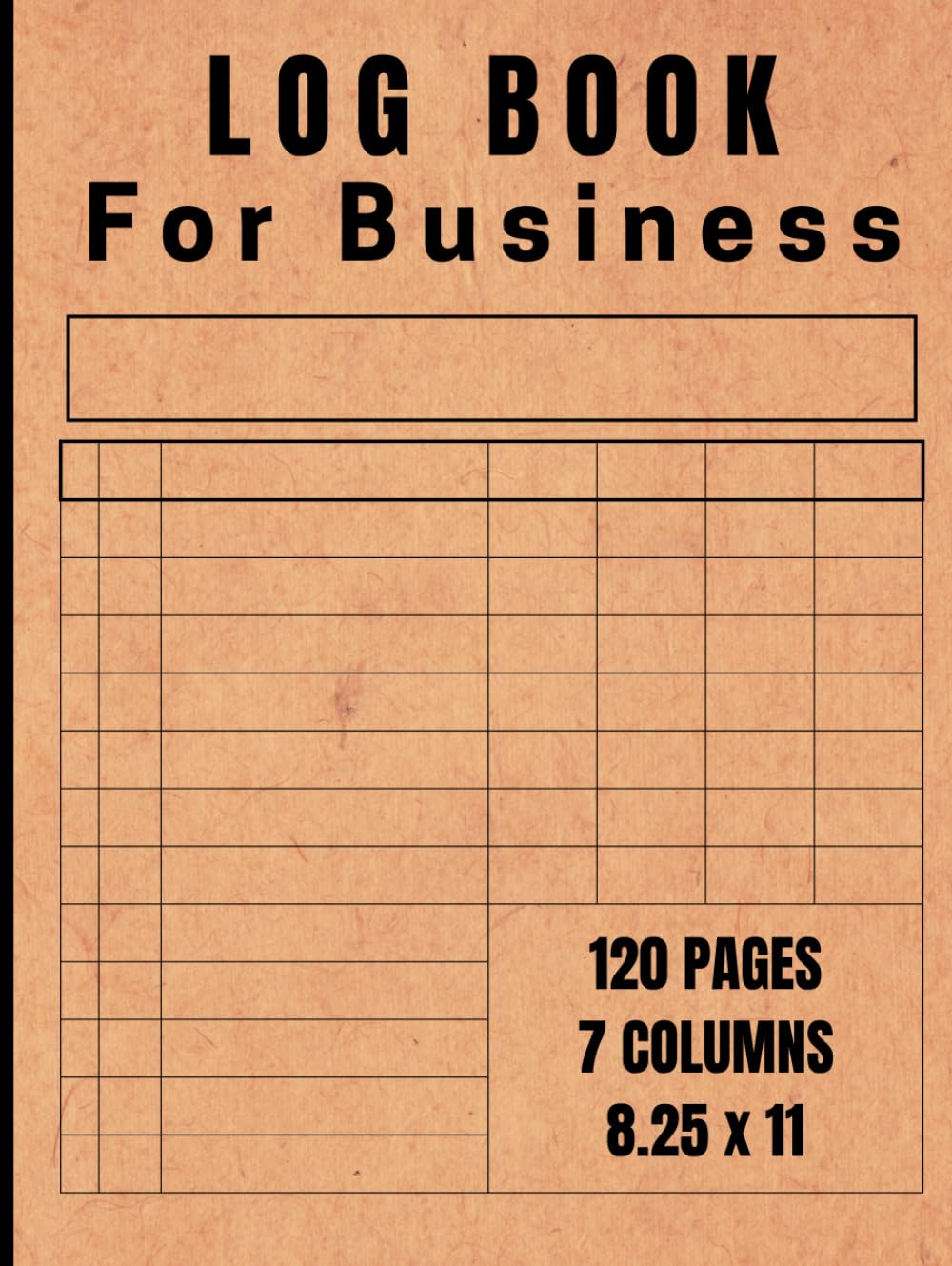 Amazon.com: Log Book for Business: Large Log Book With 7 Columns. Small ...