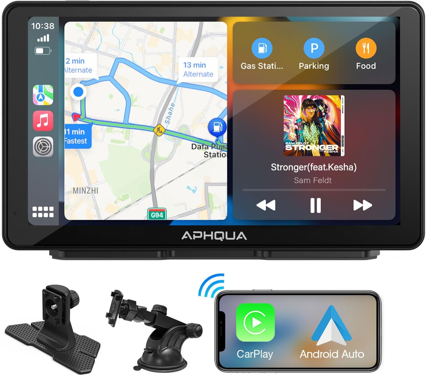 2024 Wireless Ape CarPlay and Android Auto Car Stereo, Playable Various ...