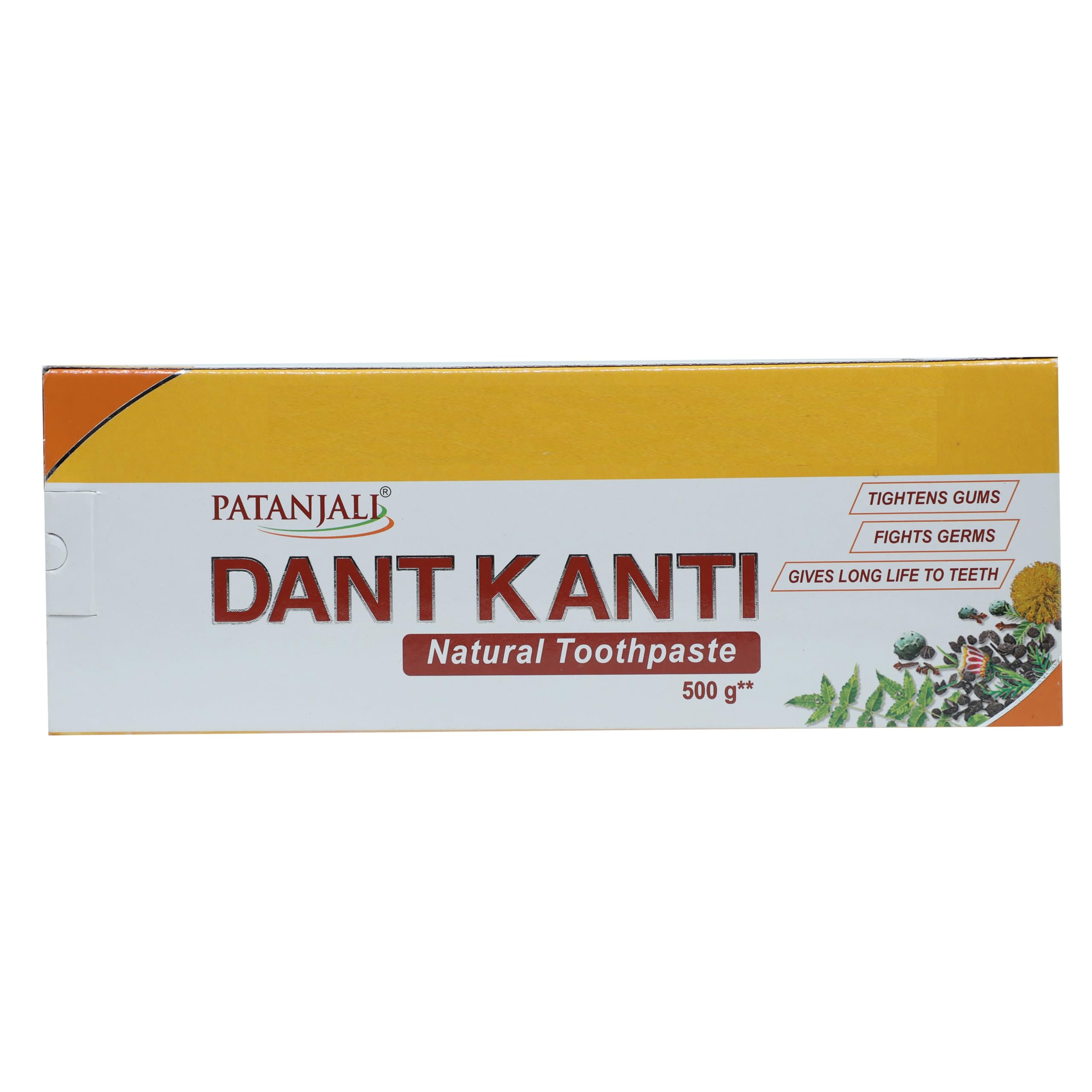 Buy Patanjali Dant Kanti Natural Toothpaste - 500g Box Online at Low Prices in India - Amazon.in