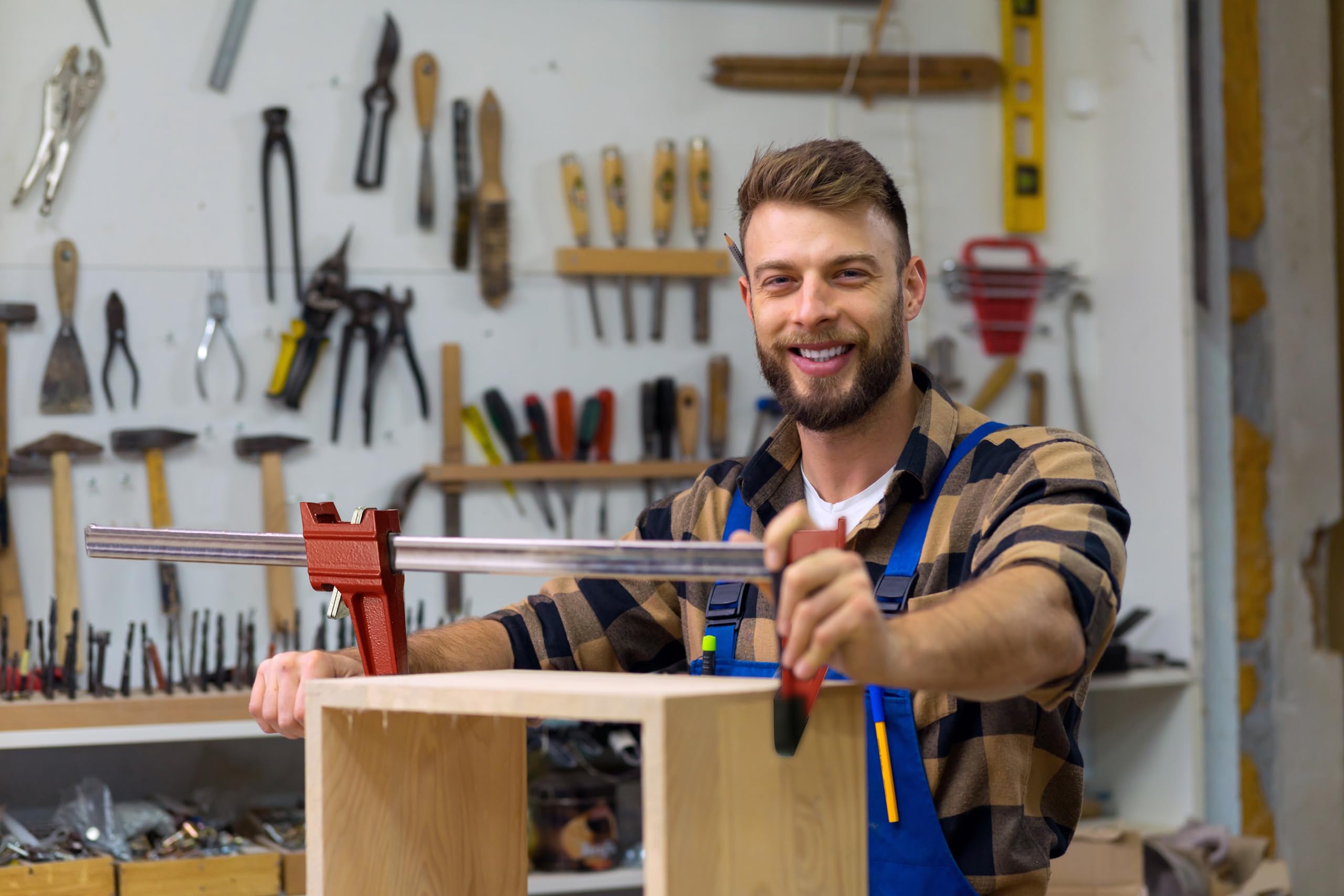 Snapklik.com : 24 Inch Bar Clamp Set, 2 Pack 600 Lbs Load Limit Medium ...