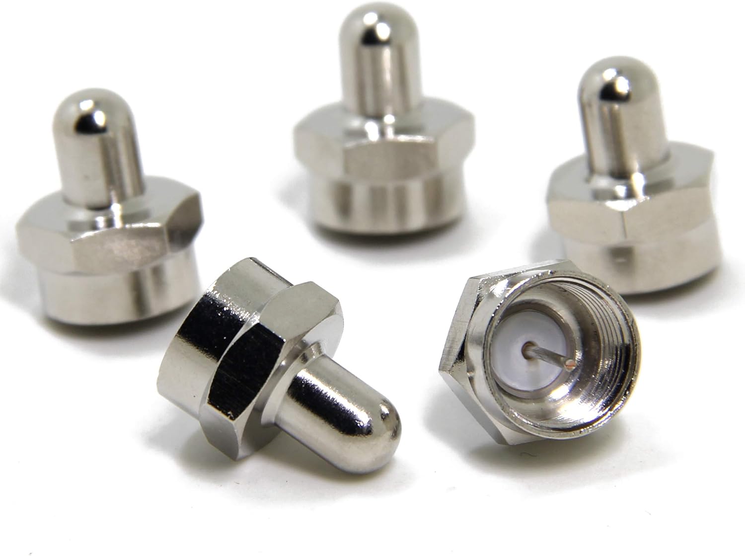 Ancable 5-Pack Coax F Type Terminators Caps with 75 Ohm Resistor for ...