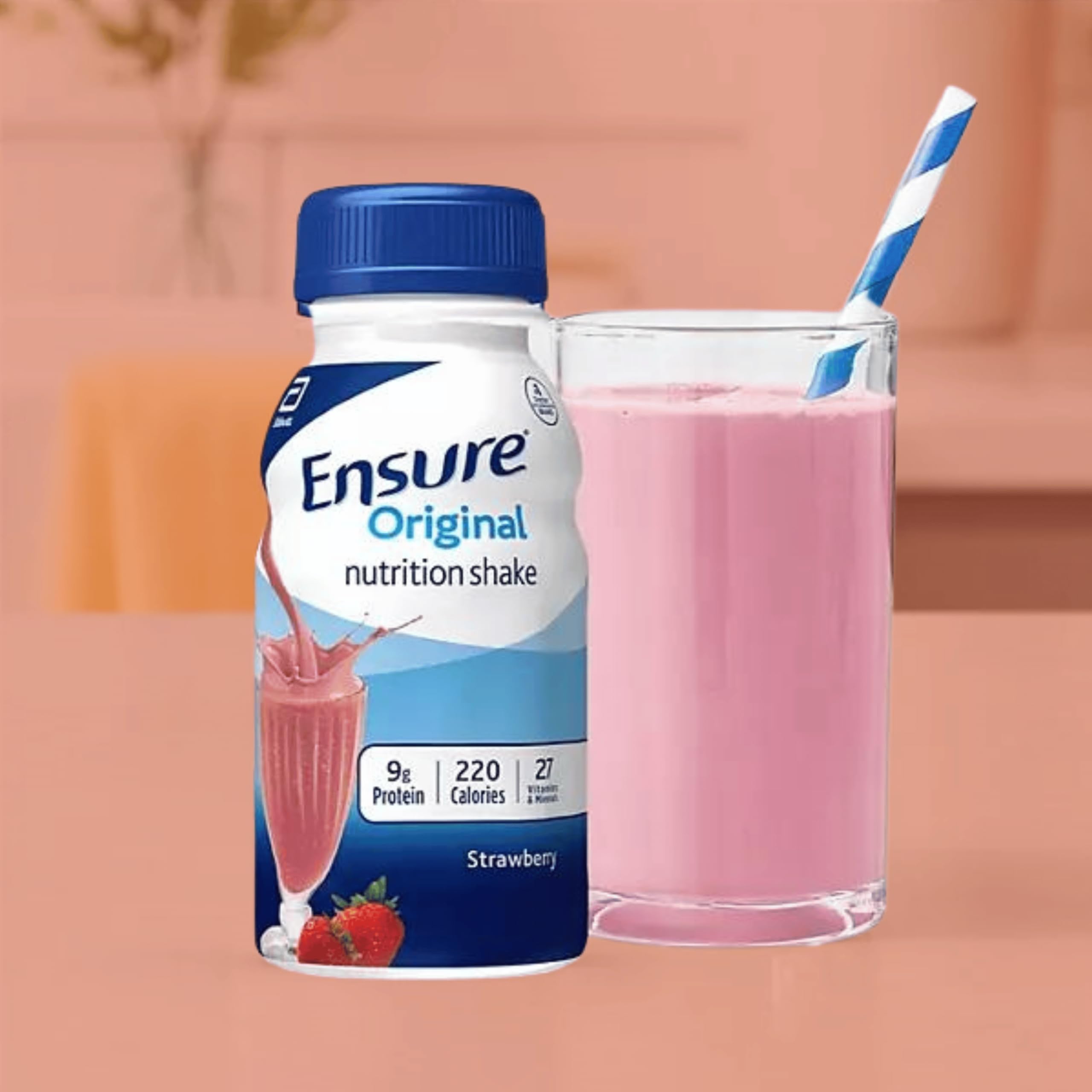 Snapklik.com : Ensure Original Nutrition Shakes, Strawberry Flavors ...