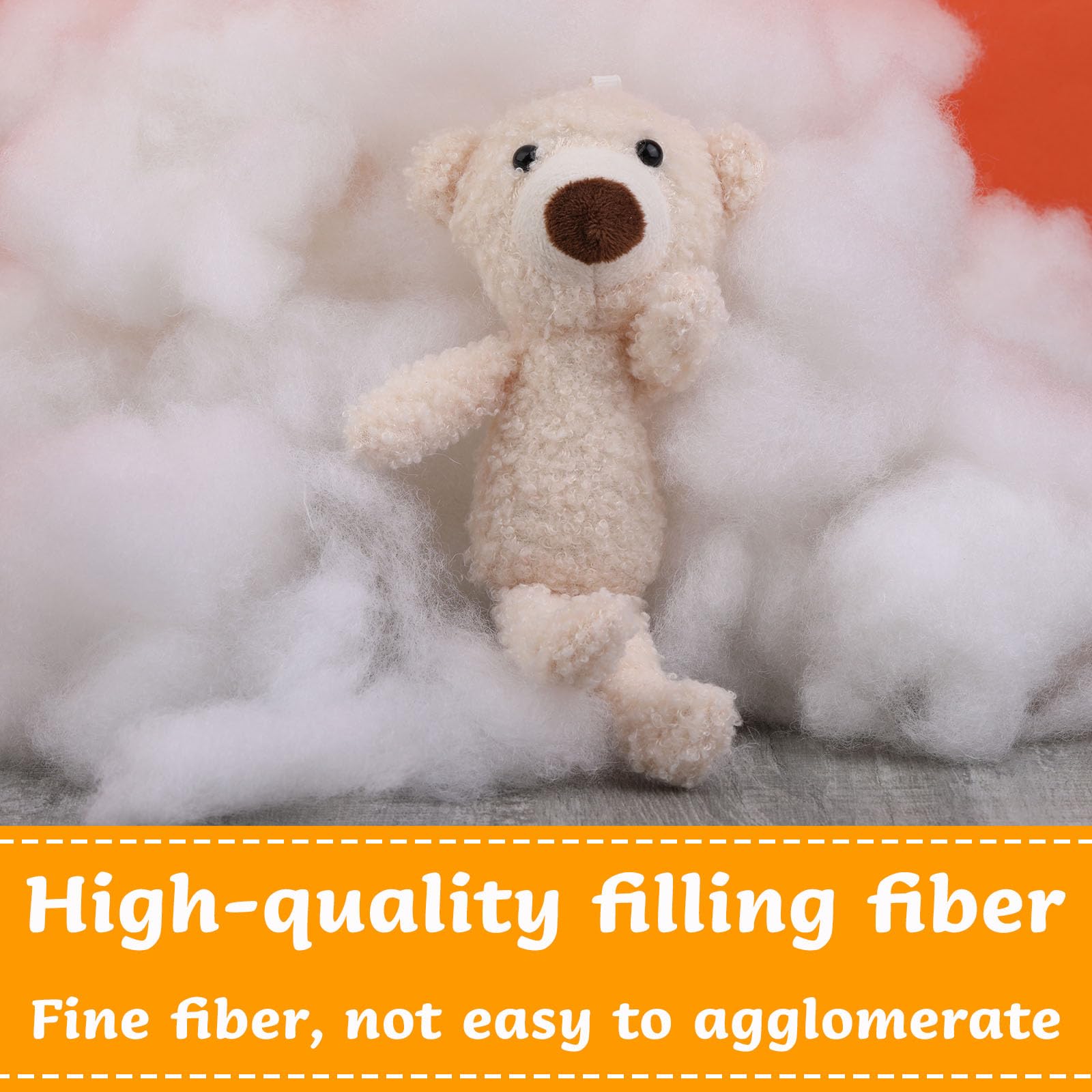 Snapklik.com : 900 G / 31.7 Oz Polyfill Stuffing, Poly Filling Stuffing ...