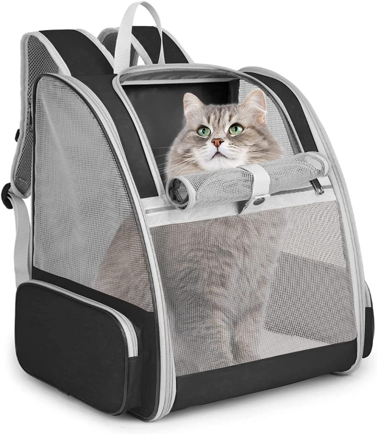 BOW CALICO Hunderucksack bis 10kg, Tragbare und Faltbare Katzenrucksack ...